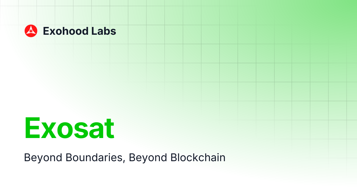 Exosat | Exohood Labs